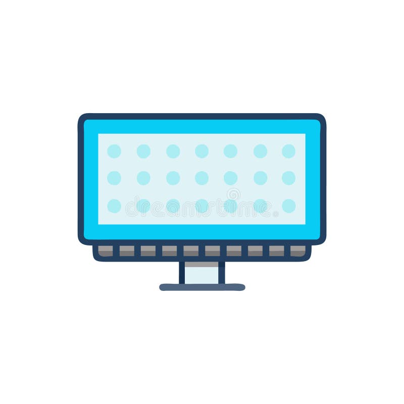 High-Quality LED Backlight Panel for Displays Stock Illustration ...