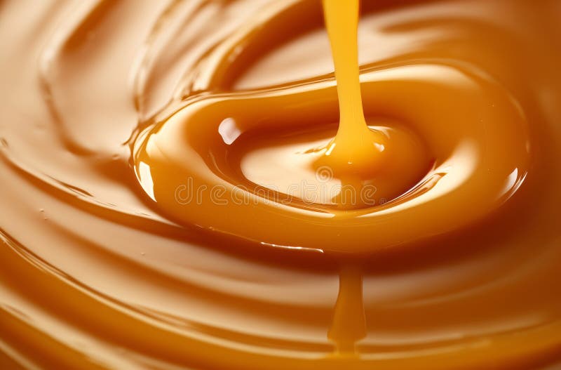 High Quality Liquid Caramel Texture Close-up Stock Photo - Image of ...
