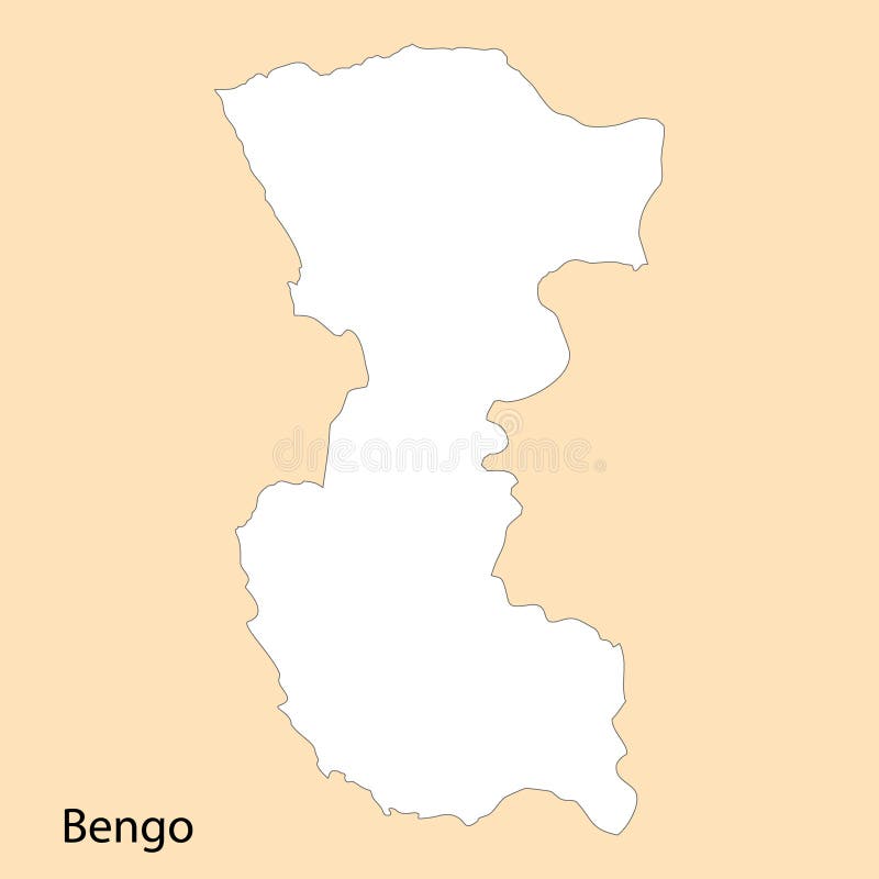 High Quality Map of Bengo is a Region of Angola Stock Vector ...