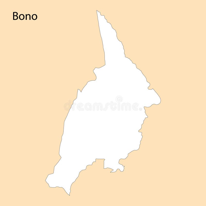 High Quality Map of Bono is a Region of Ghana Stock Vector ...