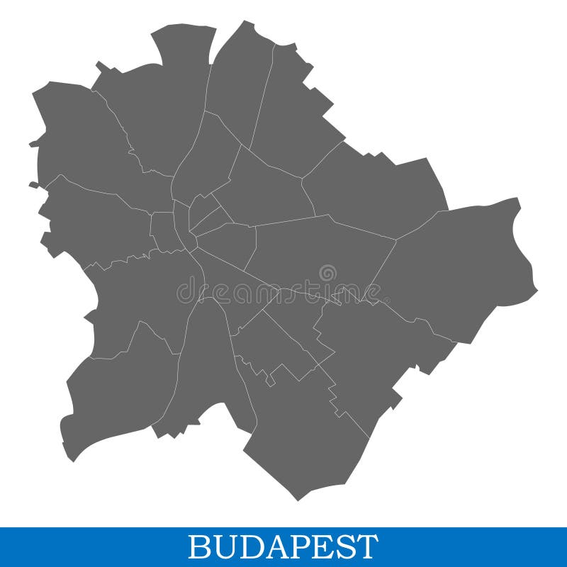 Outline Map Budapest Stock Illustrations – 907 Outline Map Budapest ...