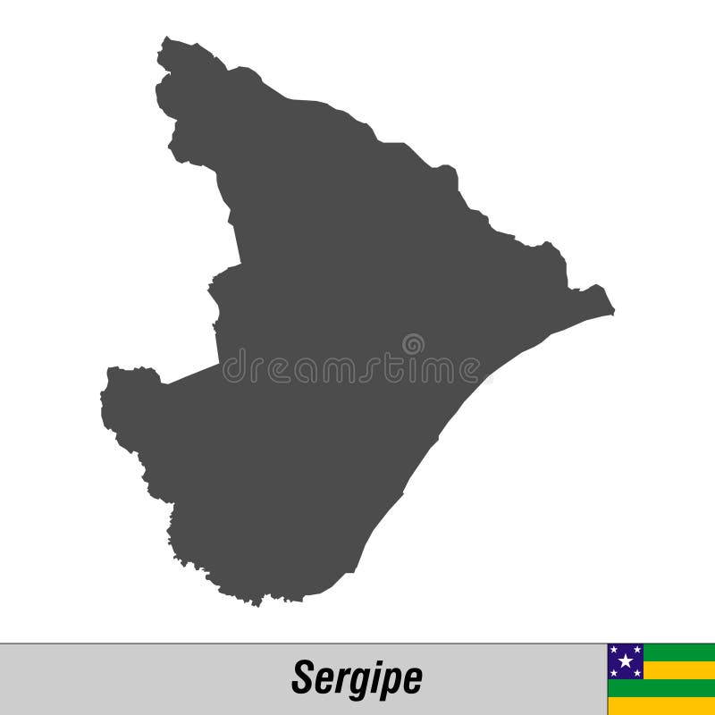 High Quality Map with Flag State of Brazil Stock Illustration ...