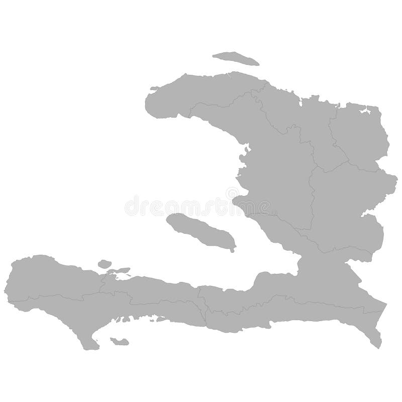 Haiti Borders. Administrative Stock Illustration - Illustration of ...