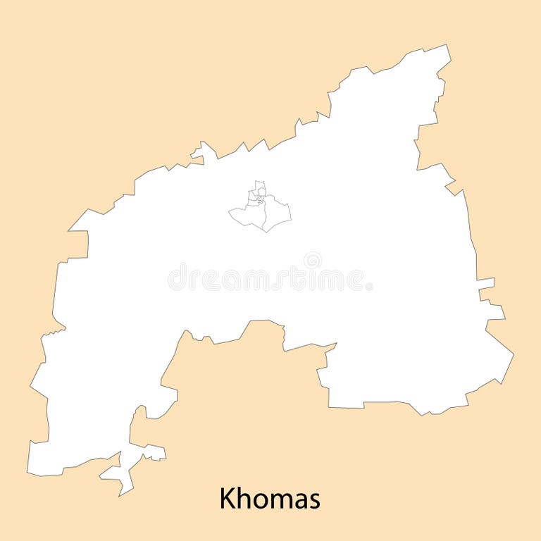 High Quality Map of Khomas is a Region of Namibia Stock Vector ...