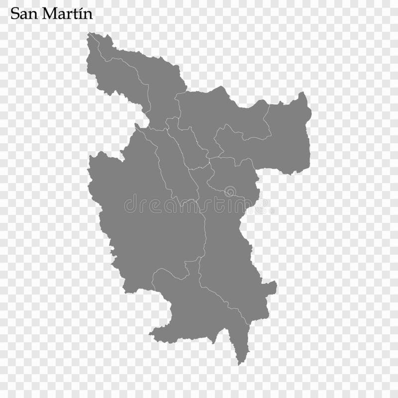 High Quality Map is a Province of Peru Stock Illustration ...