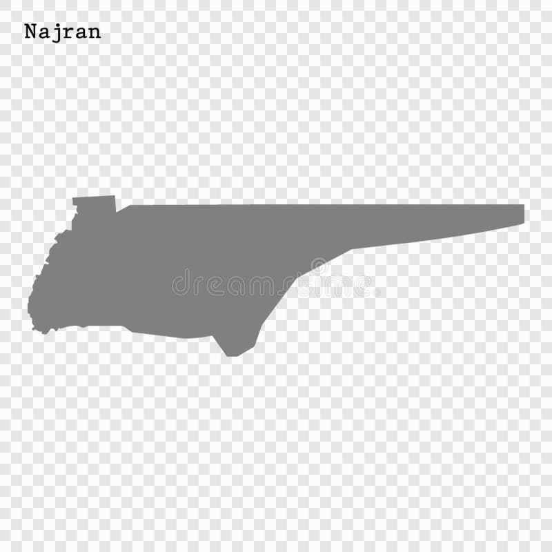 Najran Map. Political Map of Najran. Najran Map of Saudi Arabia with ...
