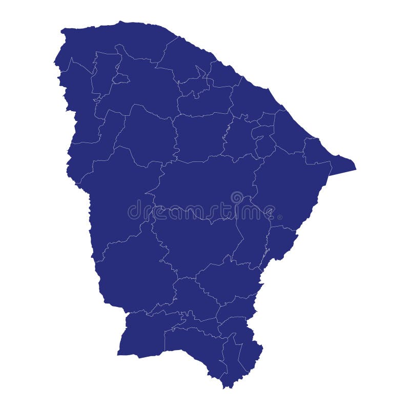 High Quality Map is a State of Brazil Stock Illustration - Illustration ...