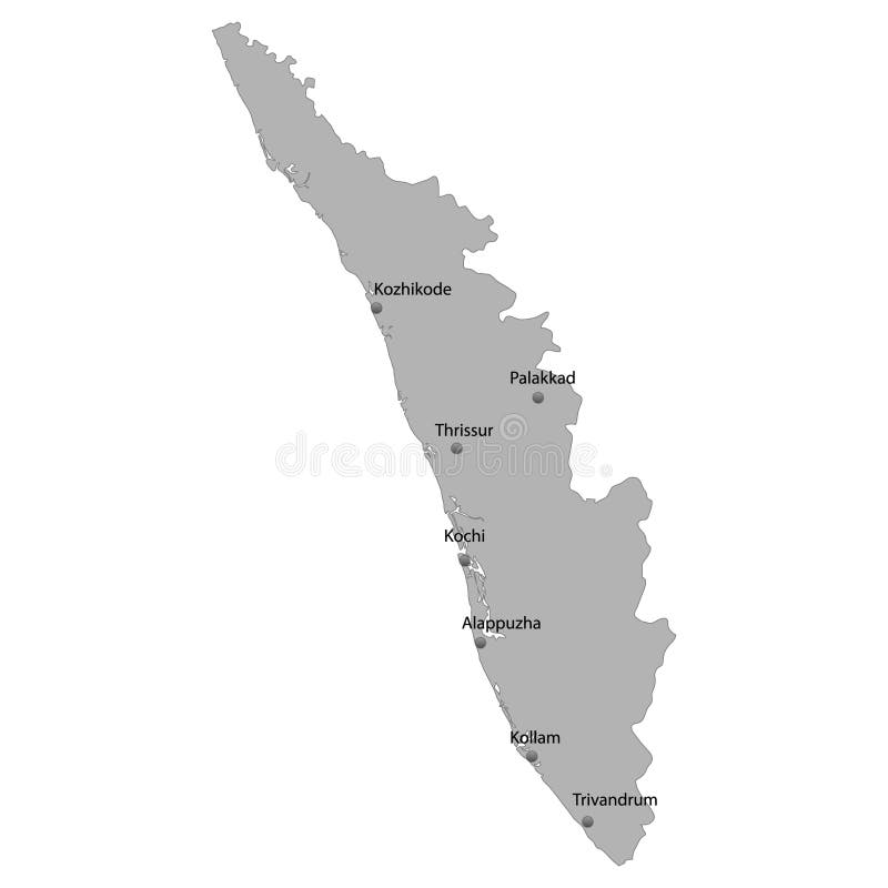 Trivandrum Map Stock Illustrations – 6 Trivandrum Map Stock ...