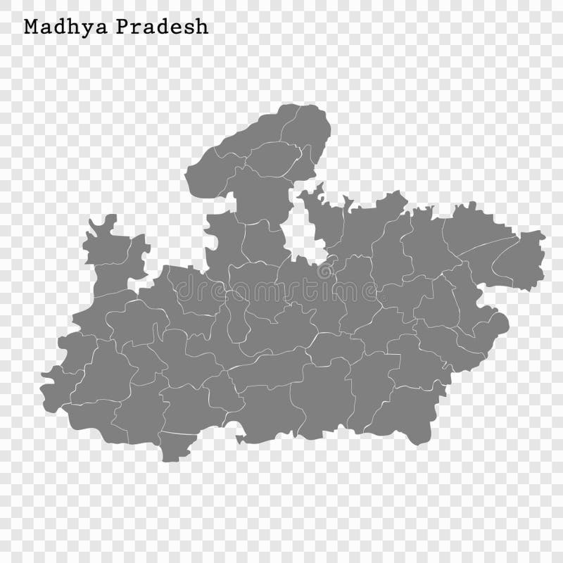 High Quality Map of State of India Stock Illustration - Illustration of ...