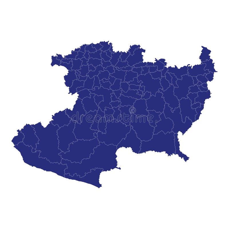 3d Map of Michoacan is a State of Mexico Stock Illustration ...