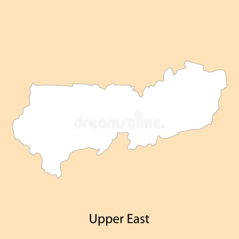 High Quality Map of Upper East is a Region of Ghana Stock Vector ...