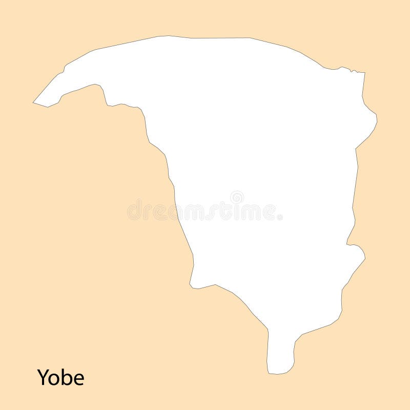 High Quality Map of Yobe is a Region of Nigeria Stock Vector ...