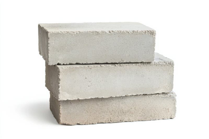 High Quality Masonry Blocks on a White Background Suitable for ...