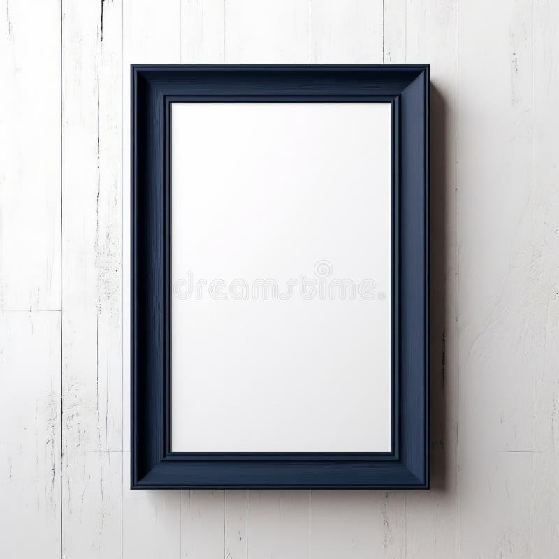 High-quality 5x7 Midnight Blue Picture Frame Blank Mockup Design Stock ...