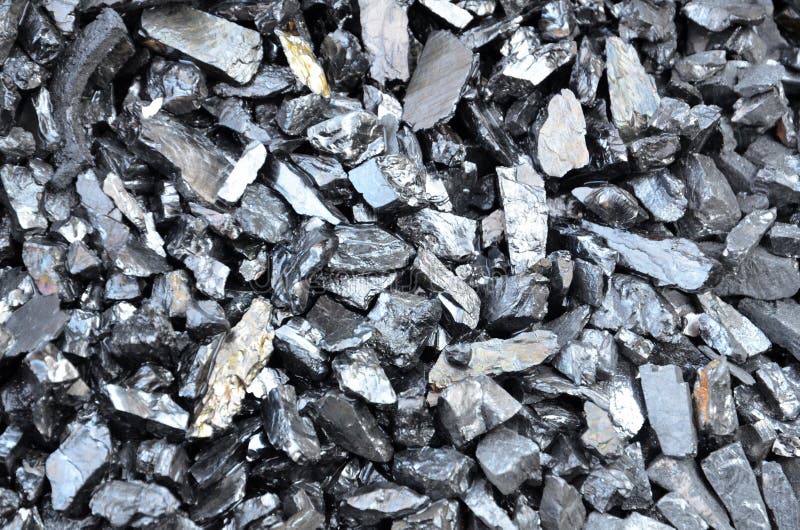 Mined and Enriched Coal Anthracite Fine Fraction. Stock Image - Image ...