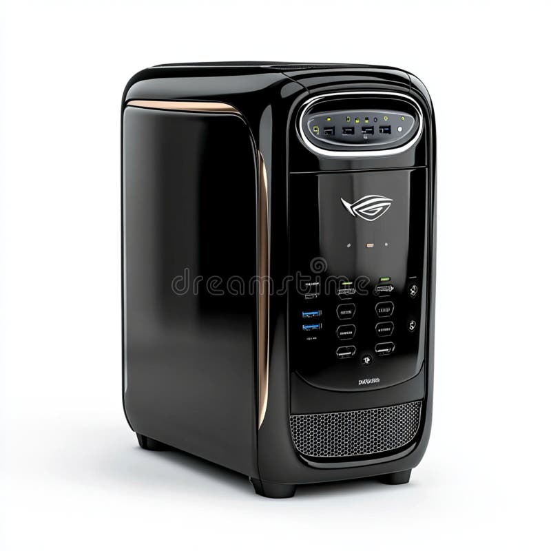 Elegant Black Gaming PC Desktop Computer System Design Case Fast Tower ...