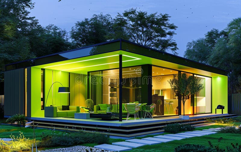 High-Quality Modern House Design -Generative Ai Stock Image - Image of ...