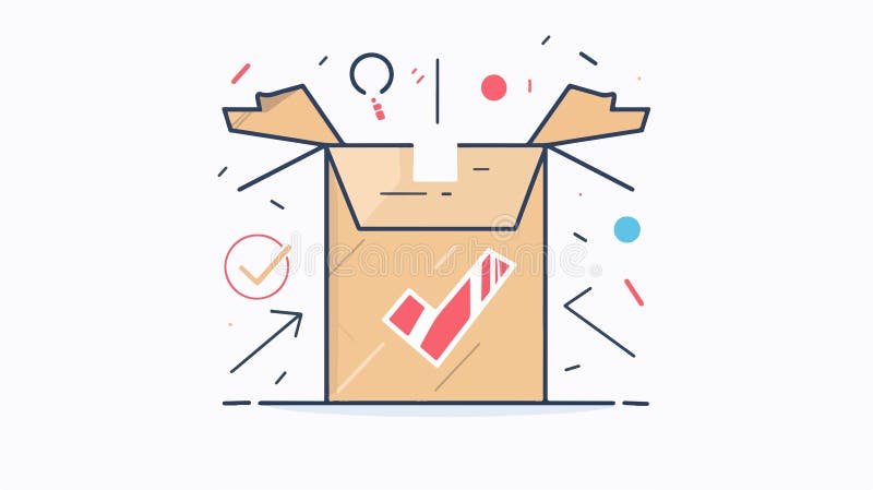 High-Quality Package Box with Check Mark for Quality Control and ...