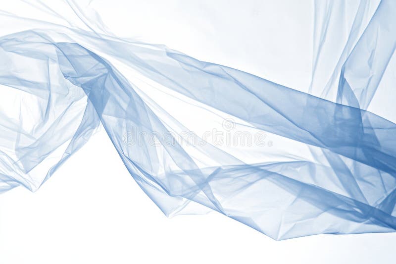 High Quality Plastic Sheeting Isolated on a White Background with Sharp ...