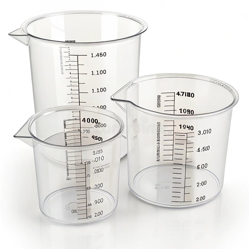 Plastic Measuring Cup Set PNG Stock Illustration - Illustration of ...