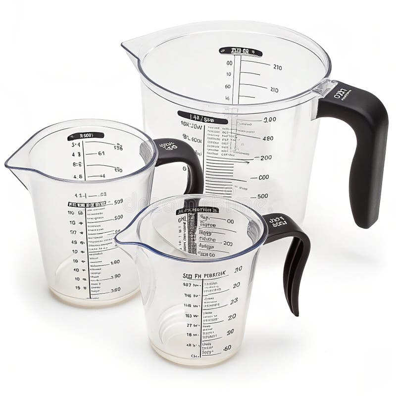 Plastic Measuring Cup Set PNG Stock Illustration - Illustration of ...