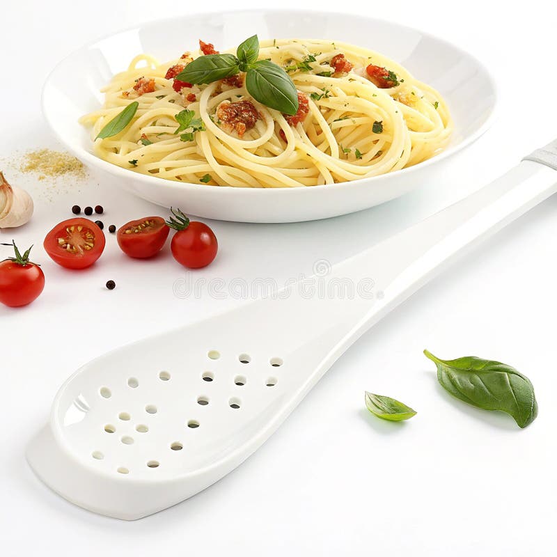 Plastic Spaghetti Server with Holes PNG Stock Illustration ...