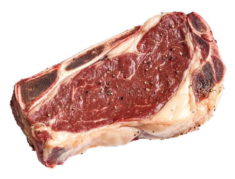 High-Quality PNG Raw Beef Steak - Isolated on White Background Stock ...
