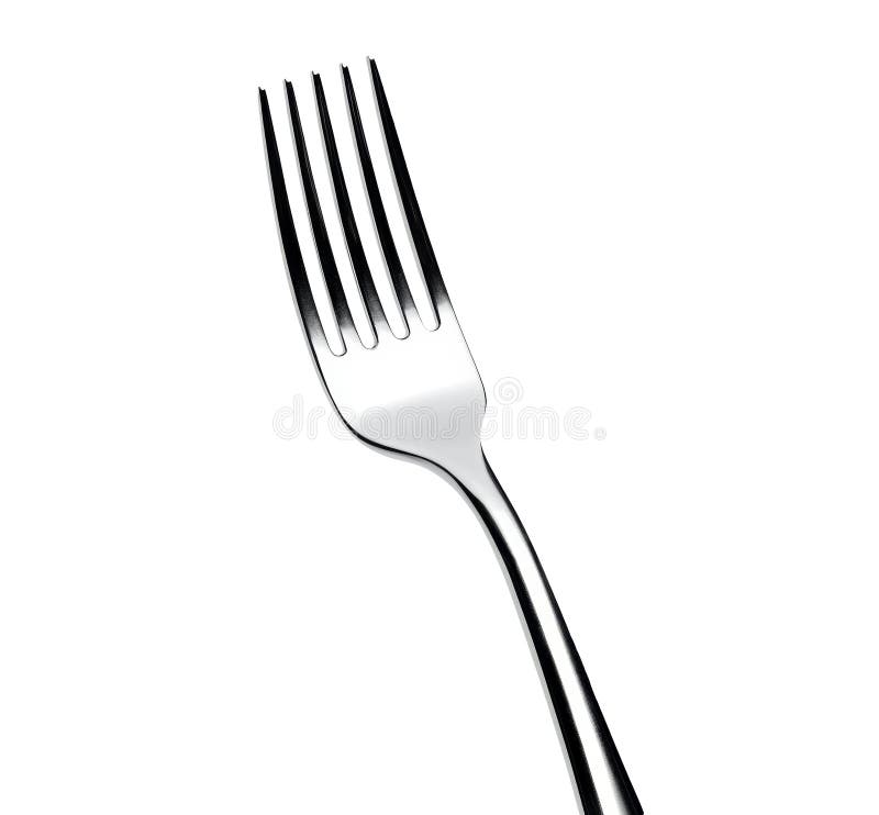 High-Quality PNG Silver Fork Isolated on White Background Stock ...