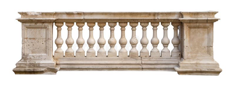 Stone Railing Isolated White Background Stock Illustrations – 545 Stone ...