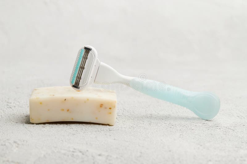 High-quality Razor Showcased on a Sophisticated Gray Backdrop. Grooming ...