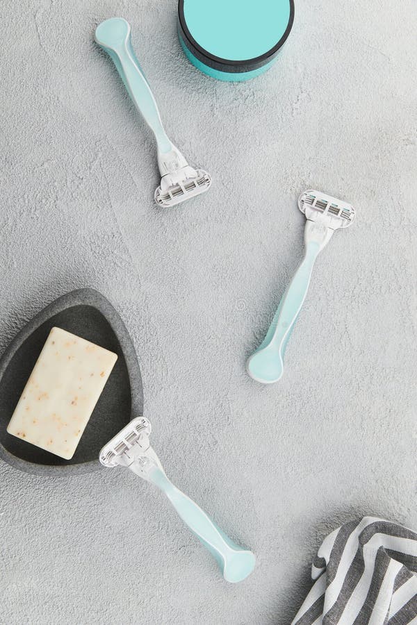 High-quality Razor Showcased on a Sophisticated Gray Backdrop. Grooming ...