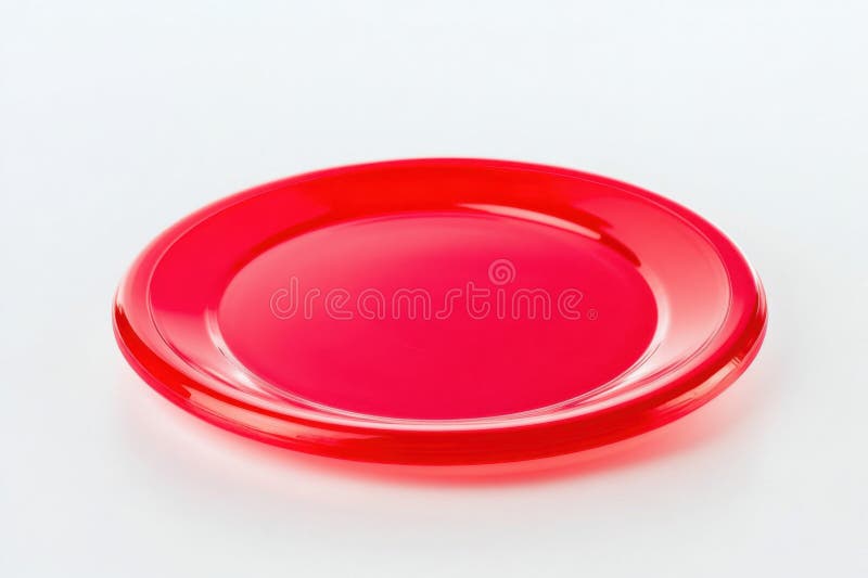 High Quality Red Frisbee Isolated on a Clean White Background with ...