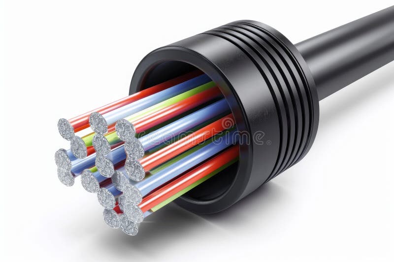 High Quality Render of a Cross Section of a Multi Core Power Cable ...