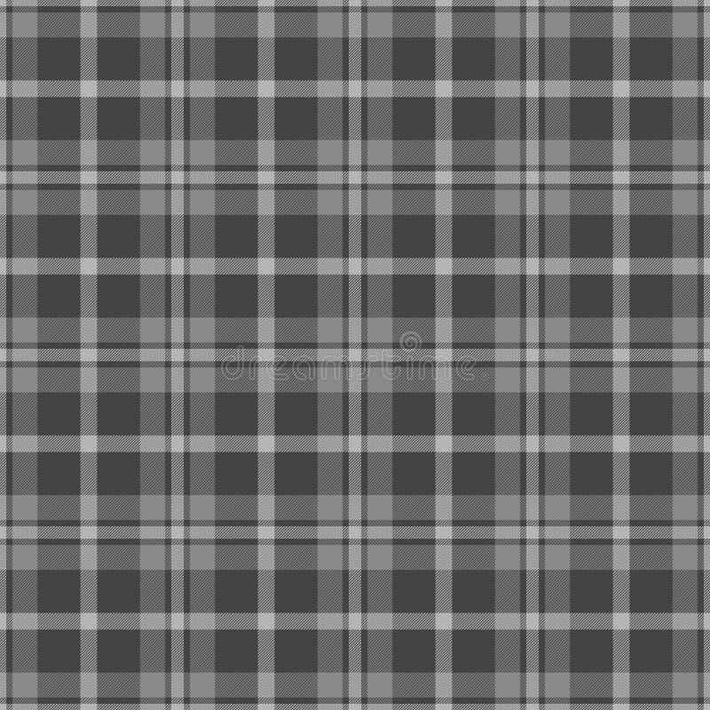 Middle Gray Plaid Shirt Fabric Pattern Vector Illustration Seamless ...