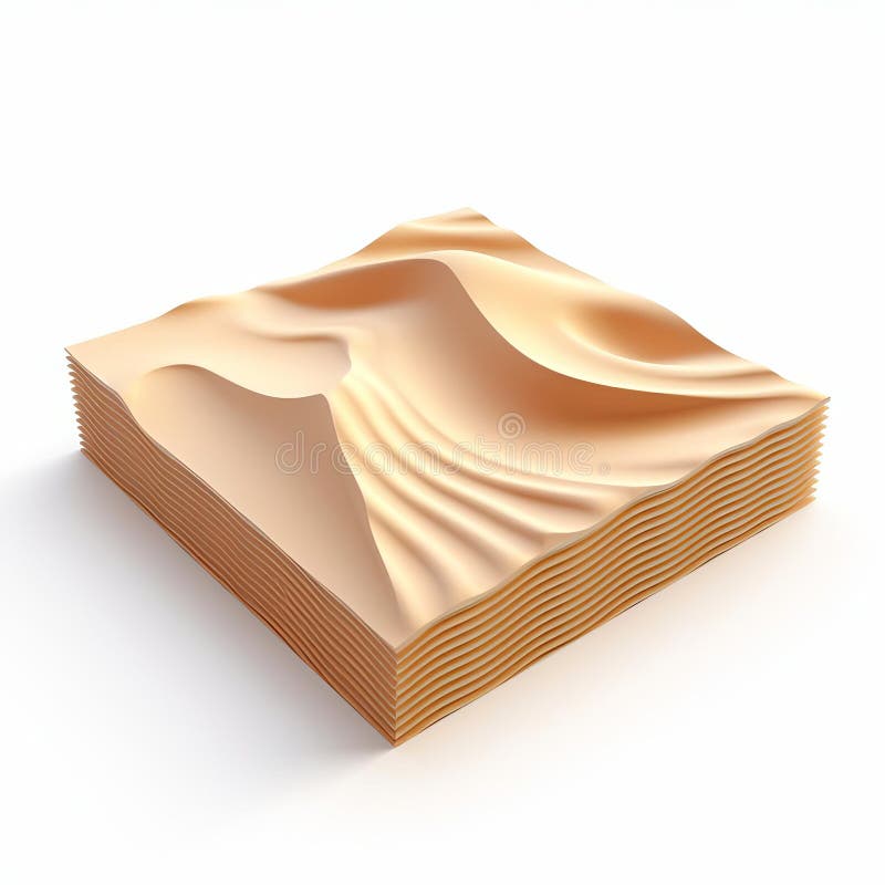 High-quality Shiny Plastic Isometric Square Model of Sand Dunes Stock ...