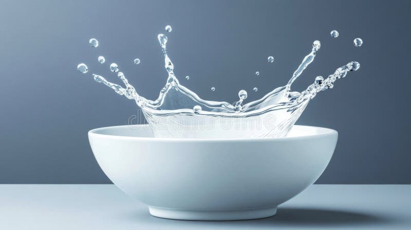 A High-quality Splash of Water is Shown Isolated on a White Background ...