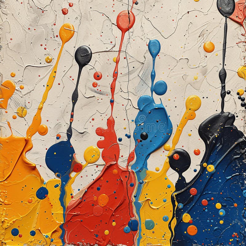 High-quality Splatter Effect, Rich in Color Diversity. Stock ...