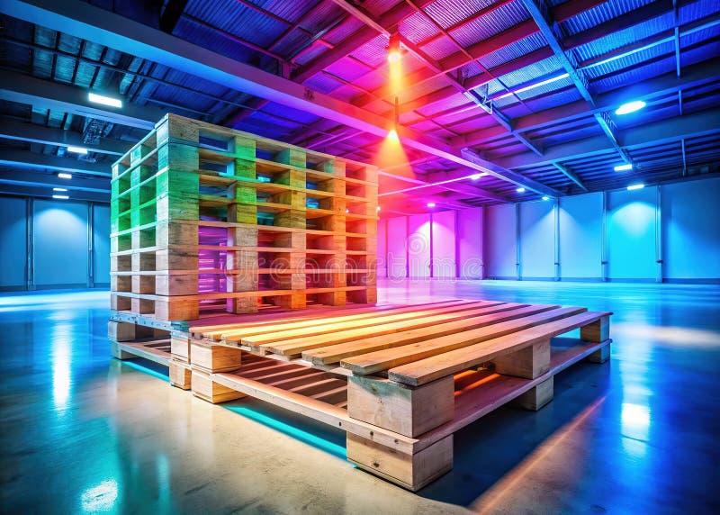 Empty Loading Bay of a Large Warehouse. Modern Logistics Center ...