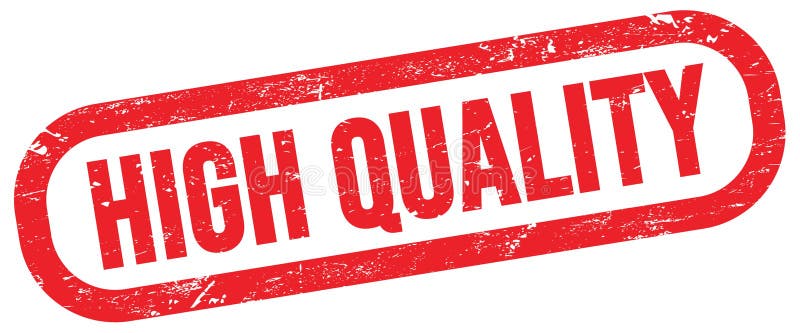 HIGH QUALITY, Text Written on Red Stamp Sign Stock Illustration ...