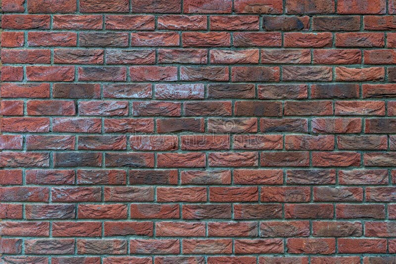 Red Rustic Brick Wall - High Quality Texture / Background Stock Image ...