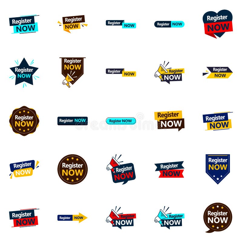 25 High Quality Typographic Designs for a Professional Registration ...