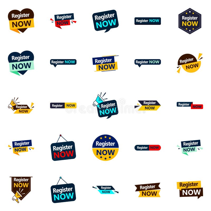 25 High Quality Typographic Designs for a Professional Registration ...