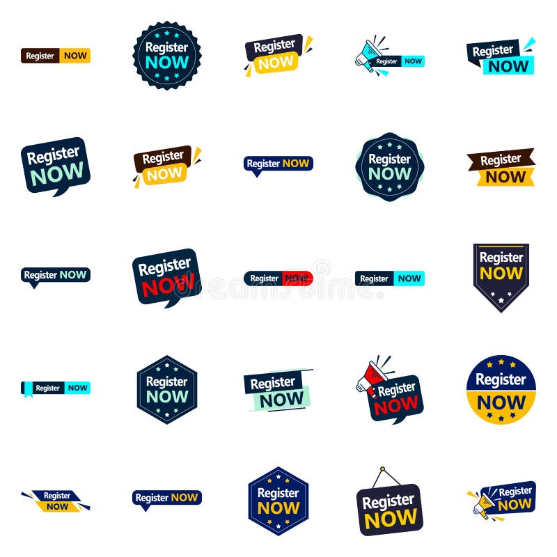 25 High Quality Typographic Designs for a Professional Registration ...