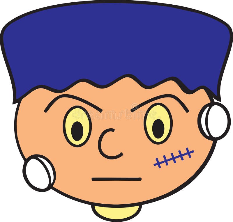 High Quality Vector Animated Kid with Strange and Unique Faces Stock ...