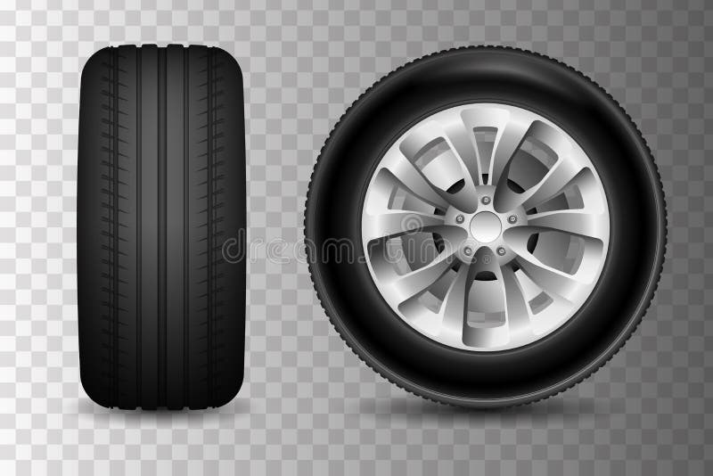 Car wheel collection stock vector. Illustration of element - 187525153