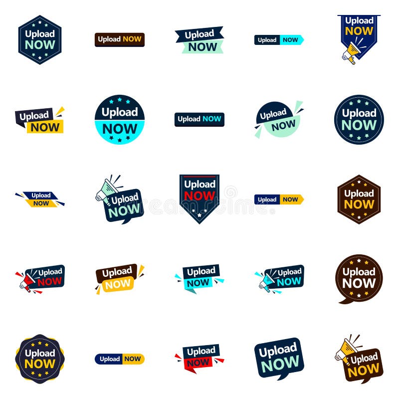 25 High Quality Vector Designs in the Upload Now Pack Perfect for ...