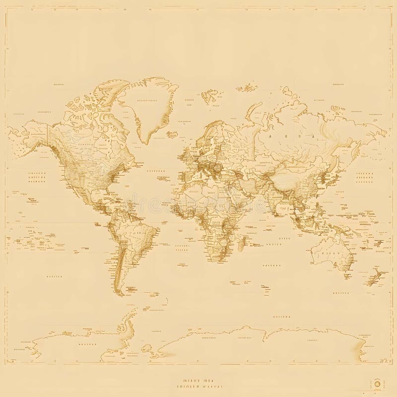 High-quality Vector Graphic of a World Map Design. Stock Illustration ...