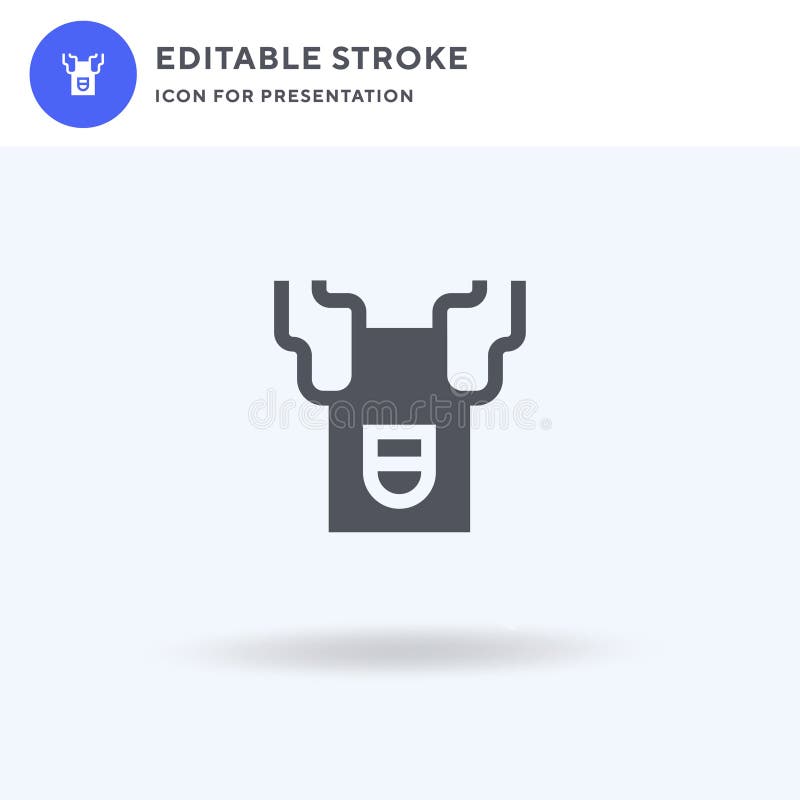 Apron icon vector, filled stock vector. Illustration of protective ...