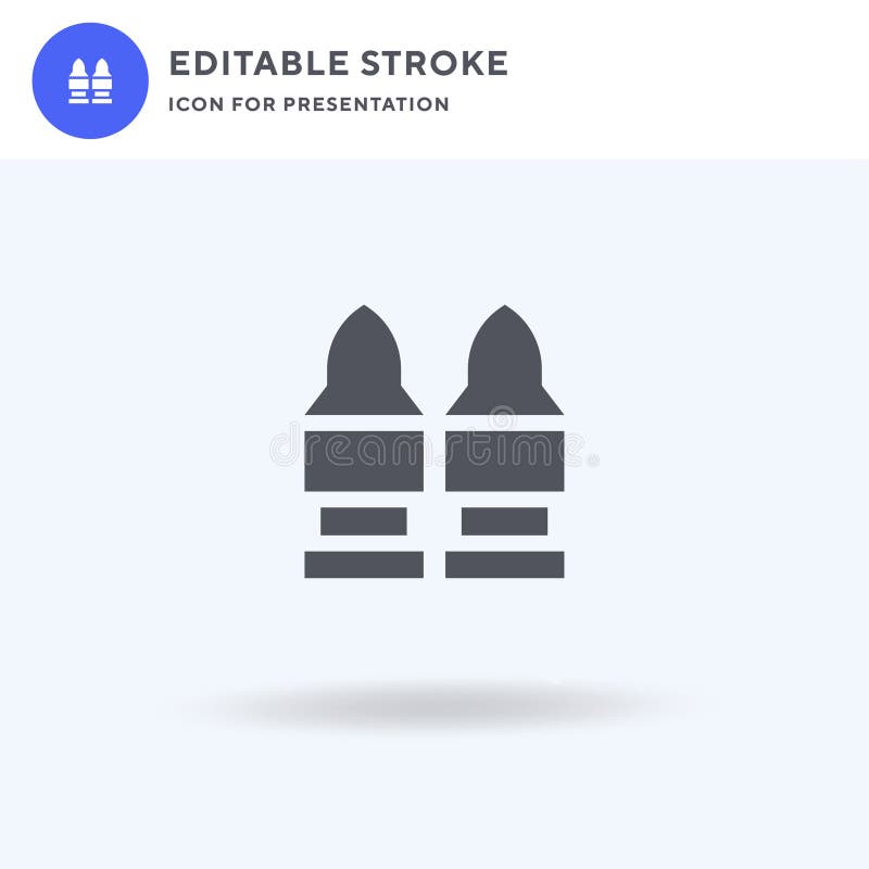 Bullet icon vector, filled stock vector. Illustration of pointer ...