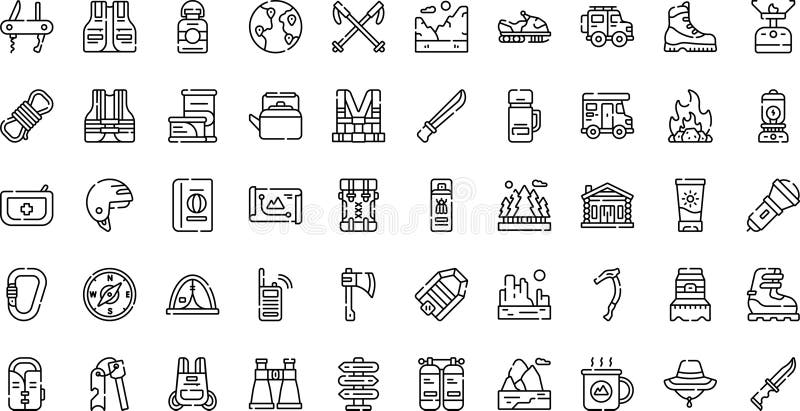 Adventure Icons High-Quality Vector Icons Collection with Editable ...